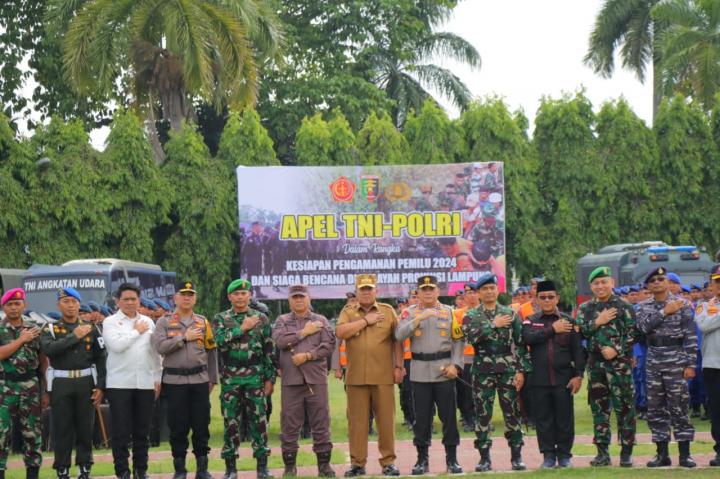 Apel TNI Polri Dalam Rangka Kesiapan Pemilu 2024 dan Siaga Bencana
