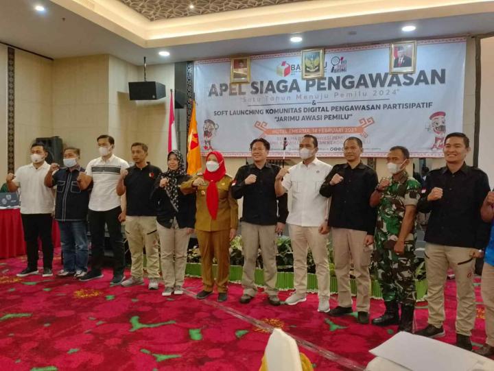 Apel Siaga Pengawasan Satu Tahun Menuju Pemilu 2024 di Kota Bandar LampungÂ