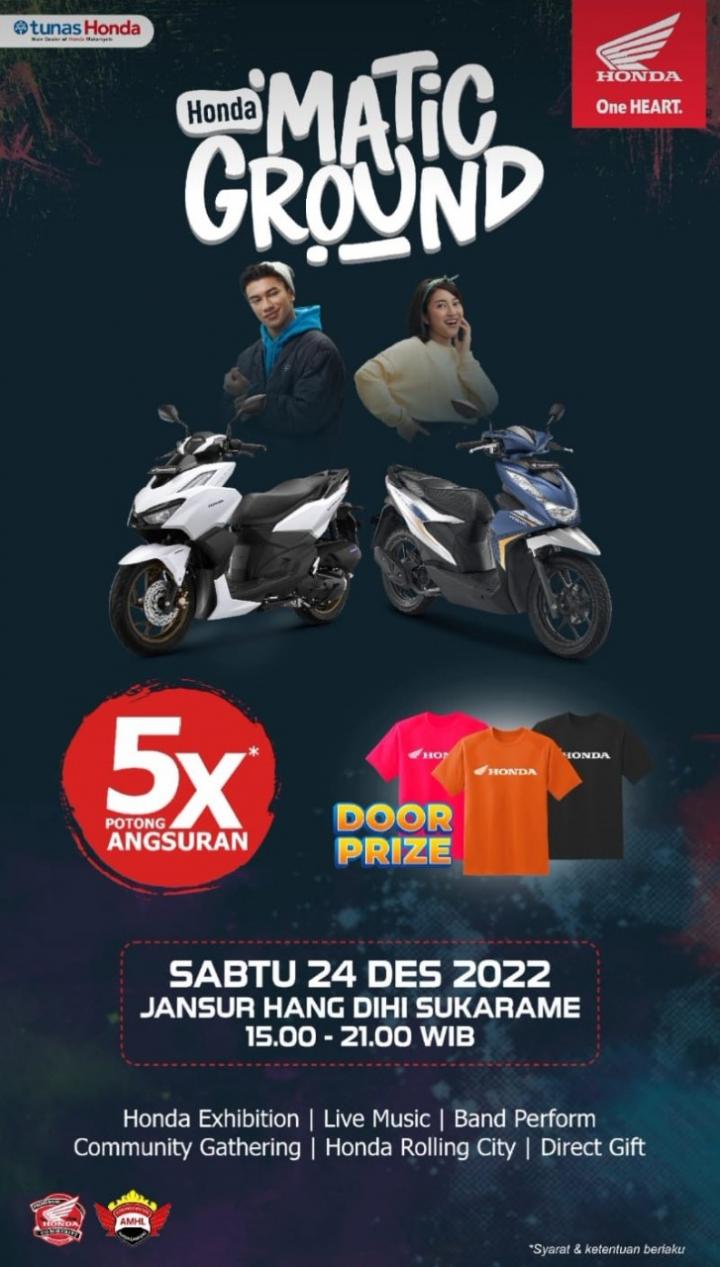 Astra Motor Natar Buka Booth di Event Honda Matic Ground