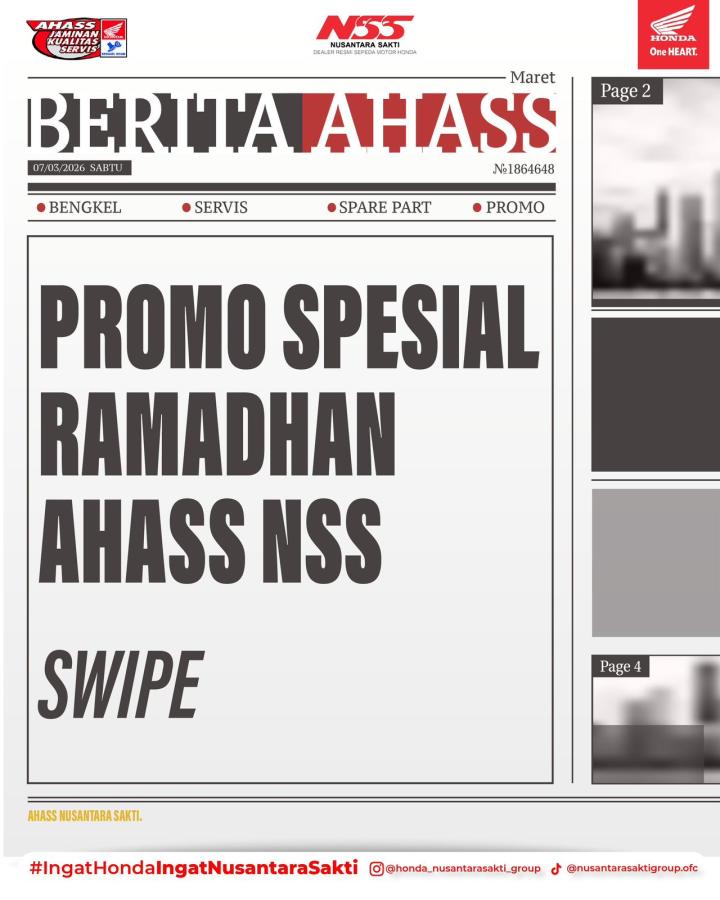 Promo Spesial Ramadhan AHASS NSS, Diskon Servis hingga 50% Berlaku ...
