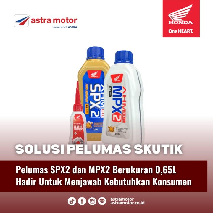 Pelumas SPX2 dan MPX2 Berukuran 0,65 Liter Hadir Untuk Menjawab Semua ...