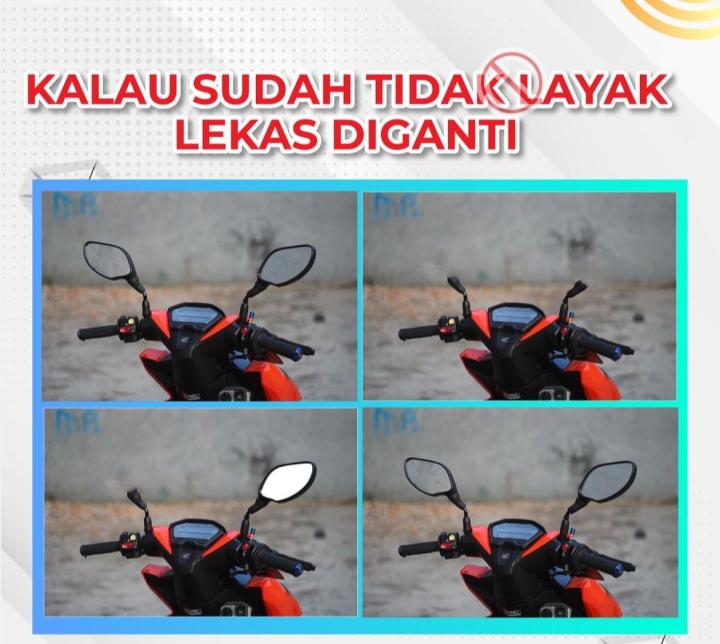 Jangan Sembarangan Ganti Kaca Spion Motor ? ini Alasannya